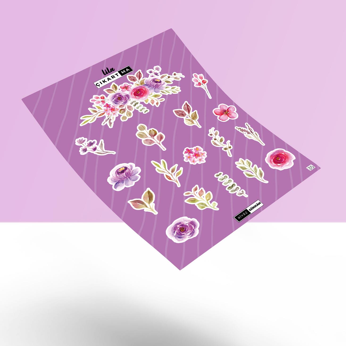 Lila - Sticker, Kod:35 - Riyâz Dükkân